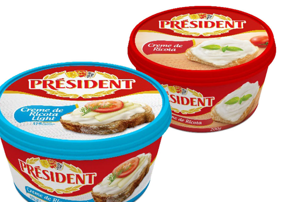 Président amplia seu portfólio e lança Creme de Ricota