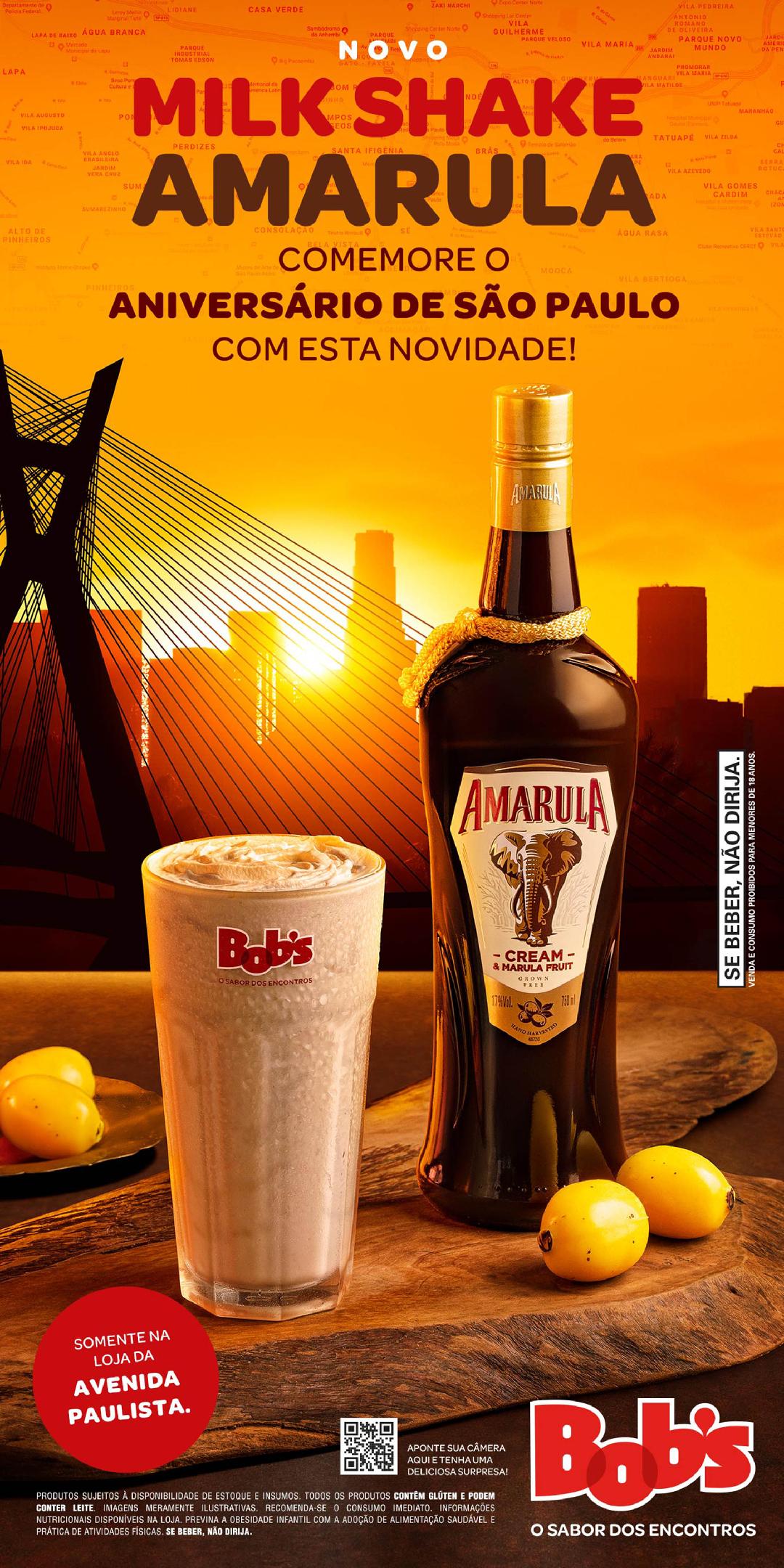 De volta ao Bob's, milk shake de Amarula - Gastronominho