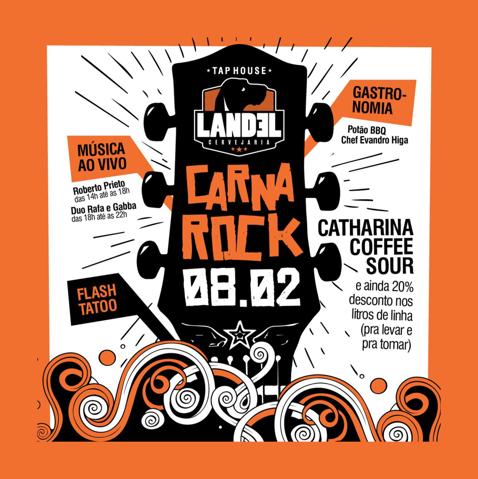Sábado é dia de CarnaRock no Tap House Landel