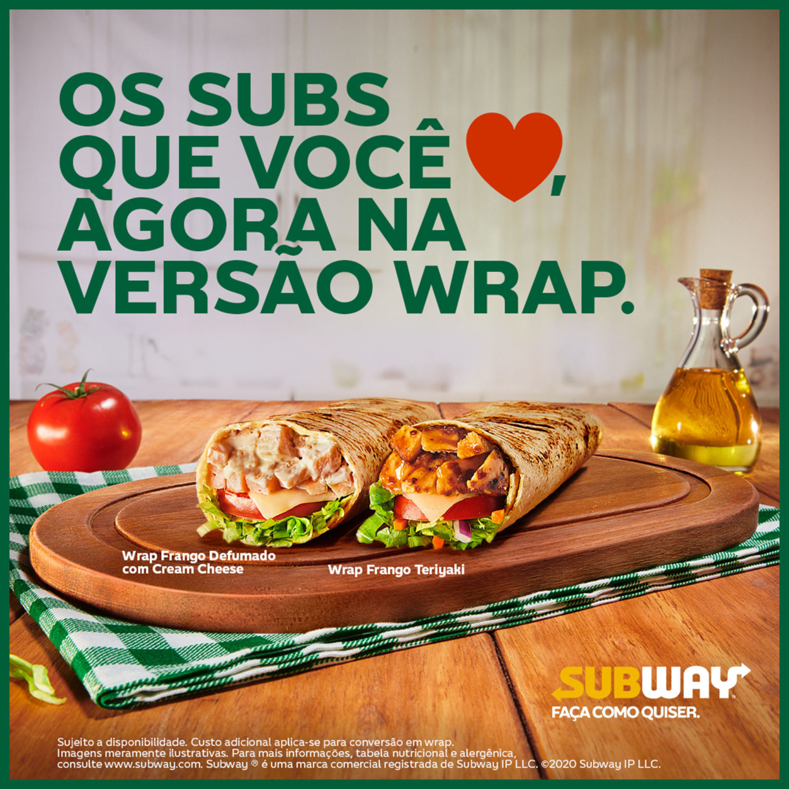 Subway® traz promoção de Pop Subs e novas versões de wraps