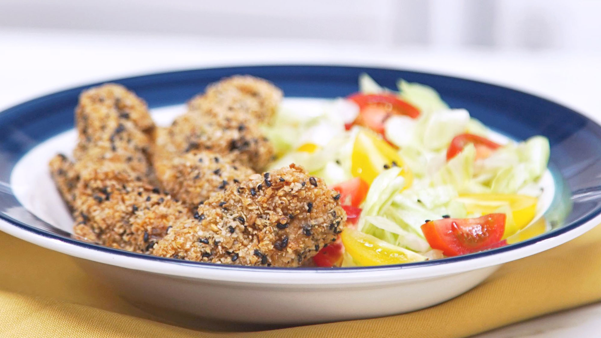 Receita: Frango Crocante Empanado com Aveia Assado no Forno