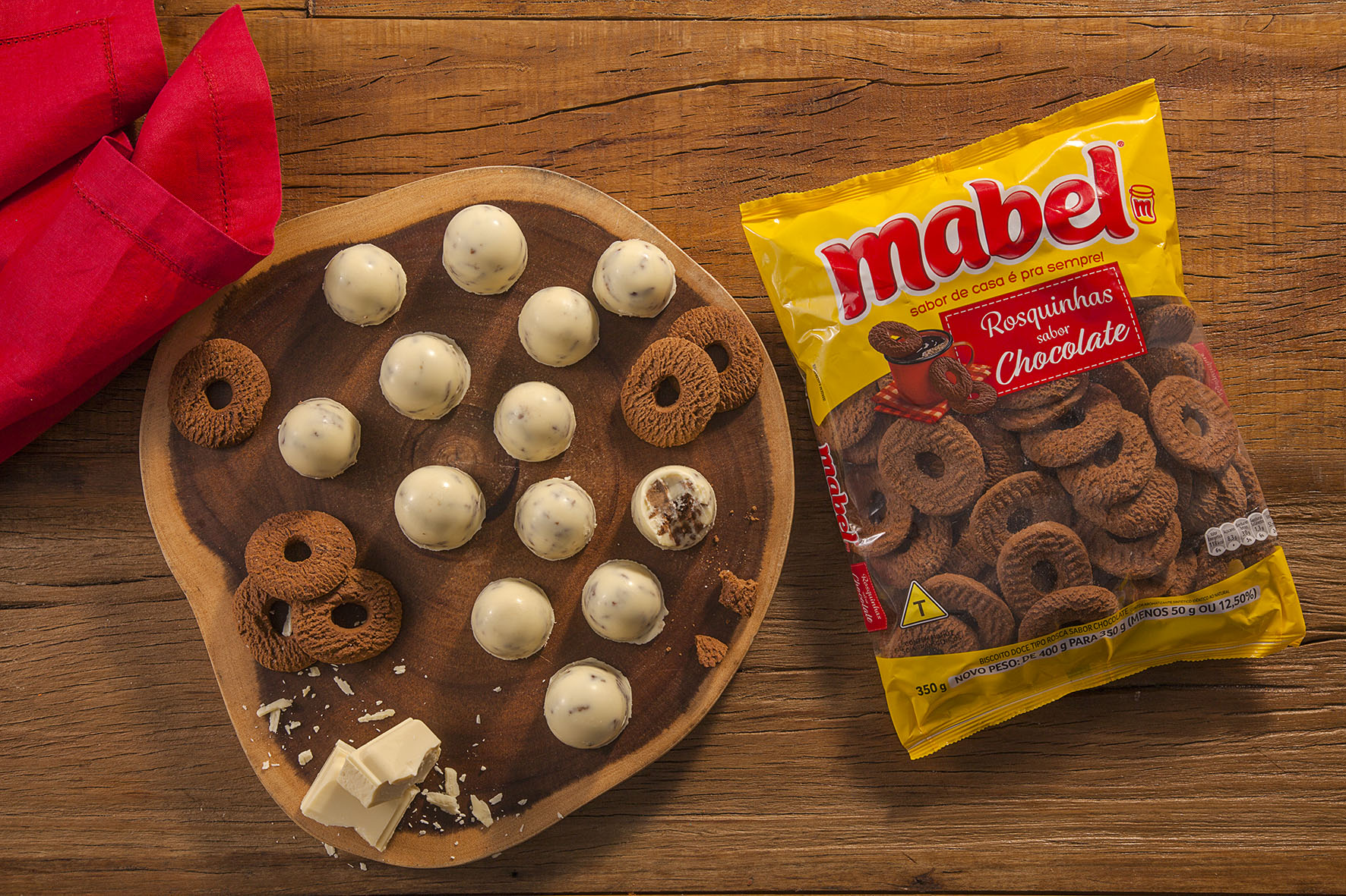 Receita: bombom com rosquinha de chocolate - Gastronominho