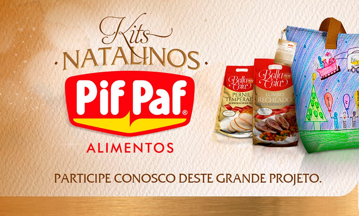 Pif Paf Alimentos incentiva o Natal solidário - Gastronominho