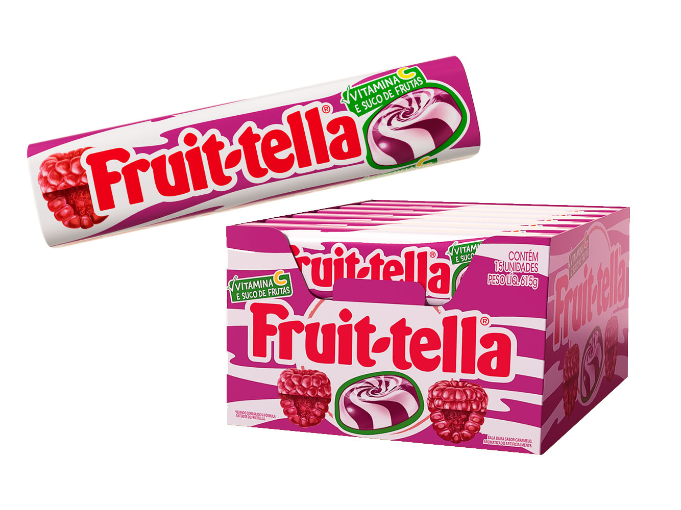 Fruitella lança sabor framboesa e creme