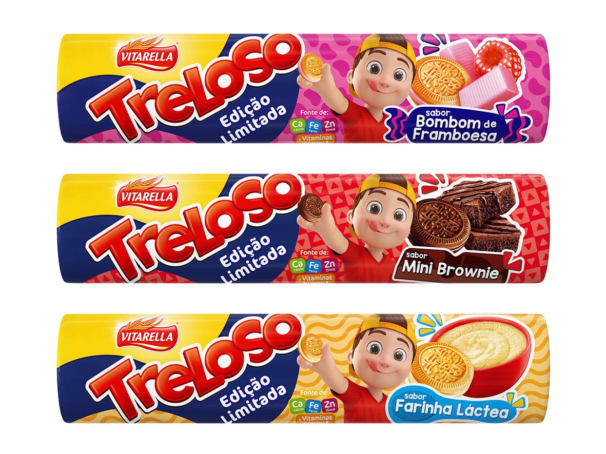 Vitarella lança novos sabores da linha Treloso