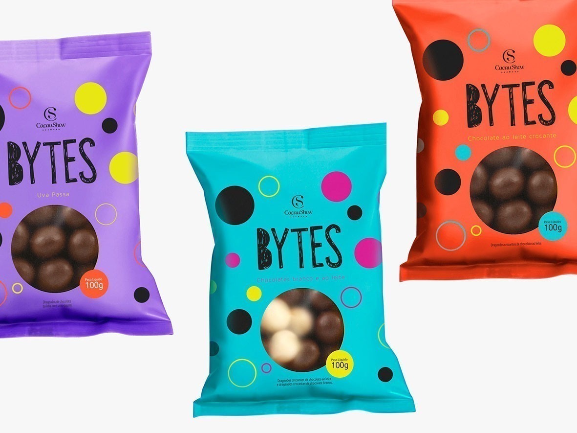 Novidades na linha Bytes, da Cacau Show - Gastronominho