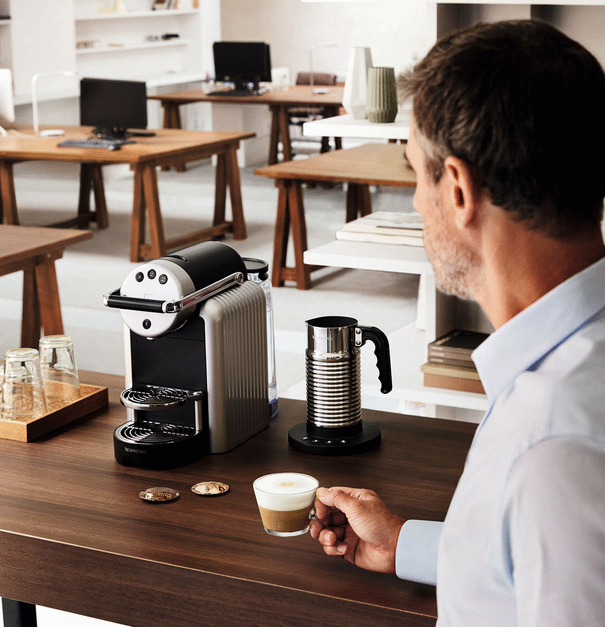 Nespresso Professional apresenta linha Milk Range