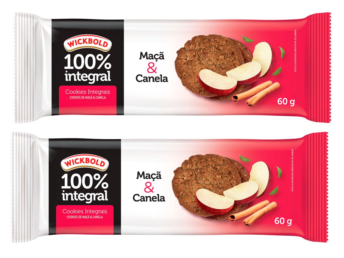 Cookies 100% integrais Wickbold com novo sabor