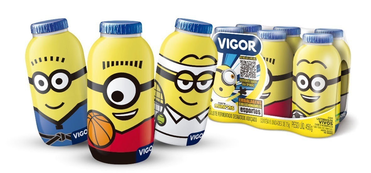Vigor lança coleção Esporte com os Minions