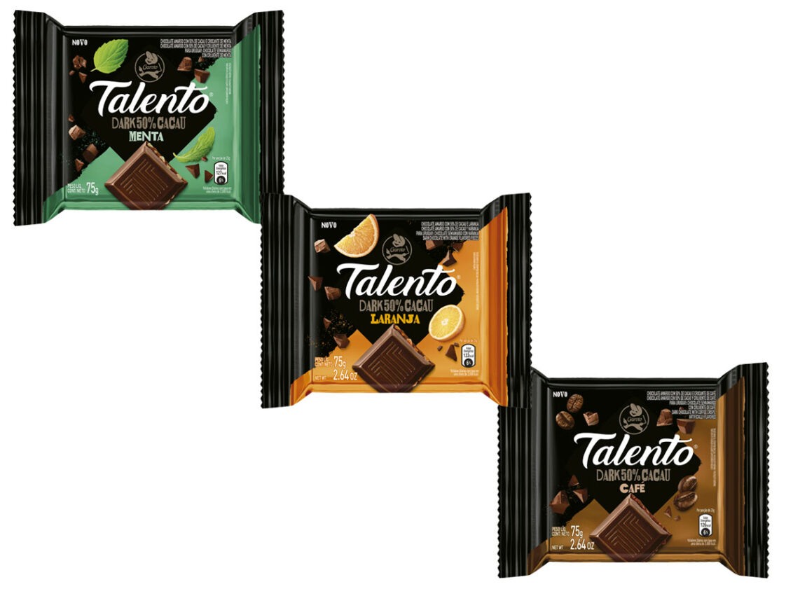 Novos sabores da linha Talento Dark