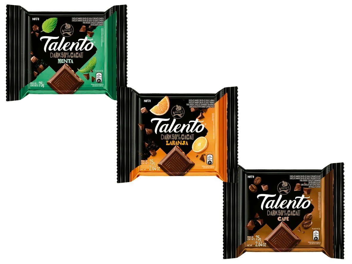 Novos sabores da linha Talento Dark