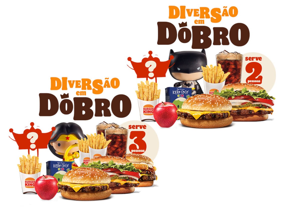 Burger King® com brinde em dobro para as crianças
