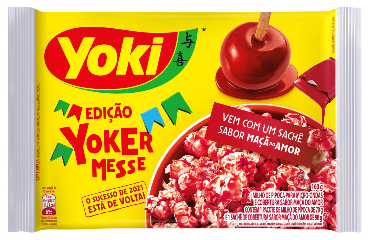 Yoki tem novidades na linha de pipocas de micro-ondas