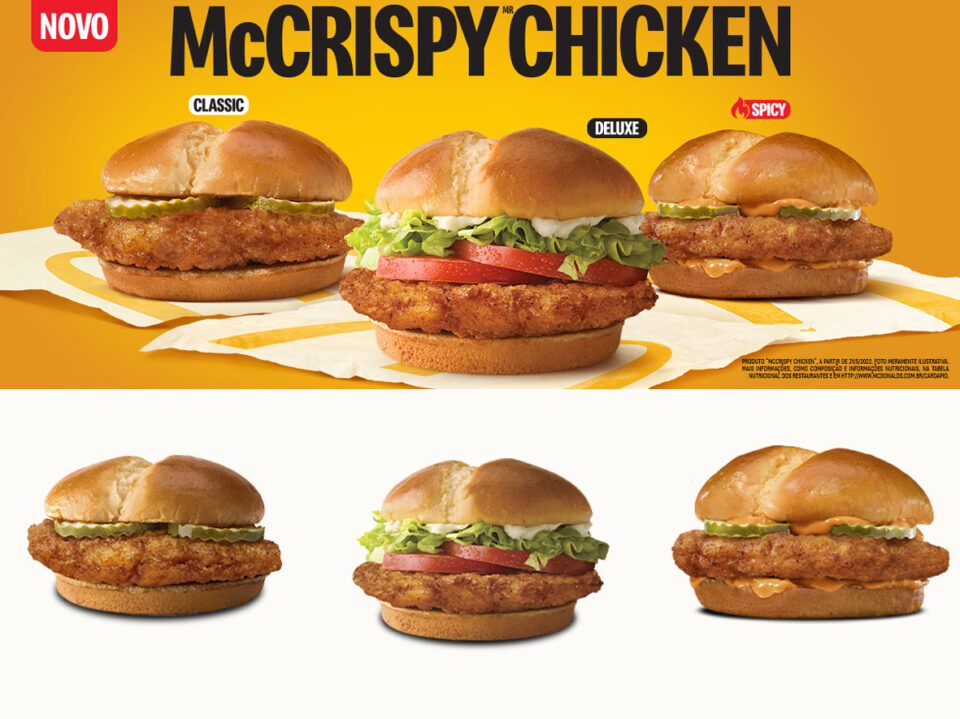 Conheça a linha McCrispy Chicken do McDonald's - Gastronominho