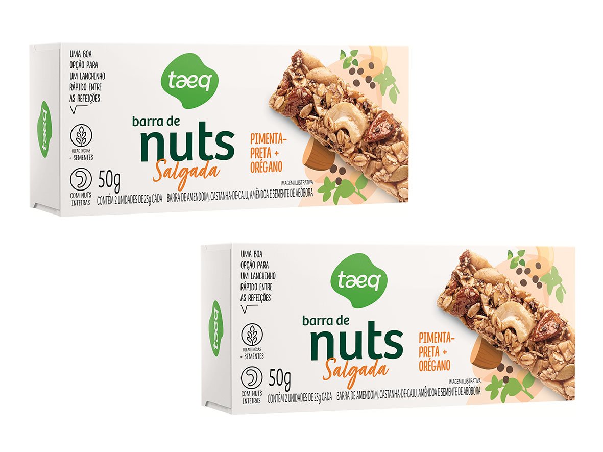 Taeq inova e lança barra de cereal salgada