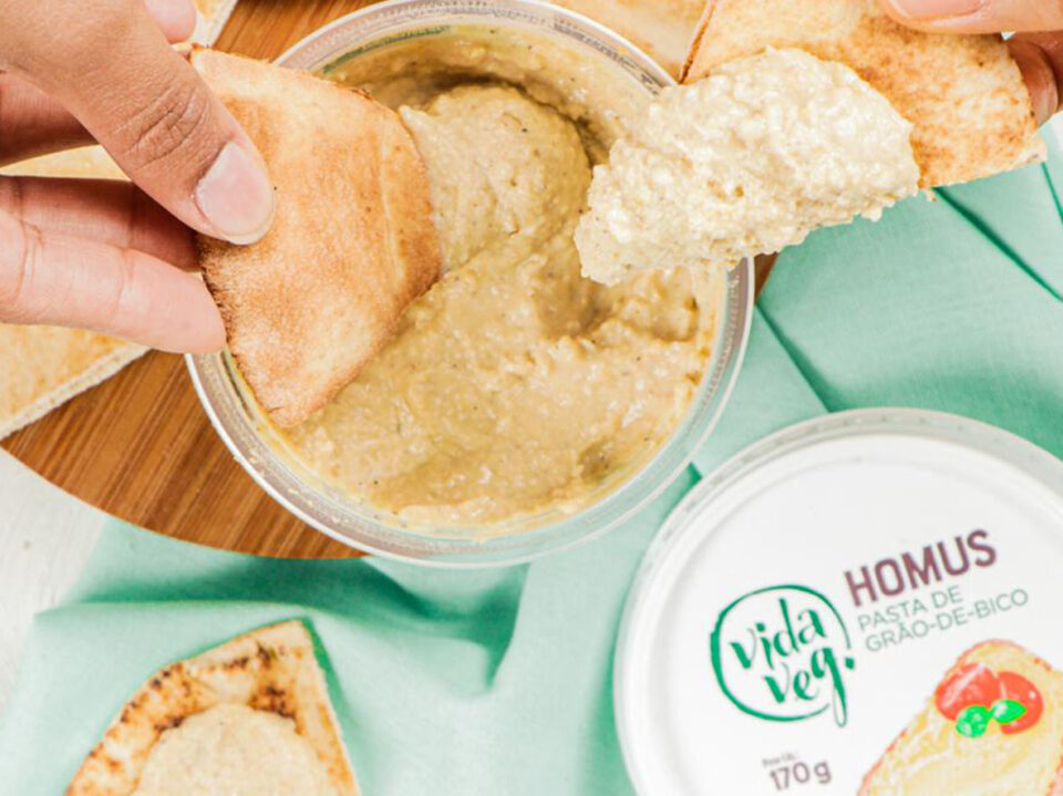 Vida Veg lança homus de grão de bico - Gastronominho