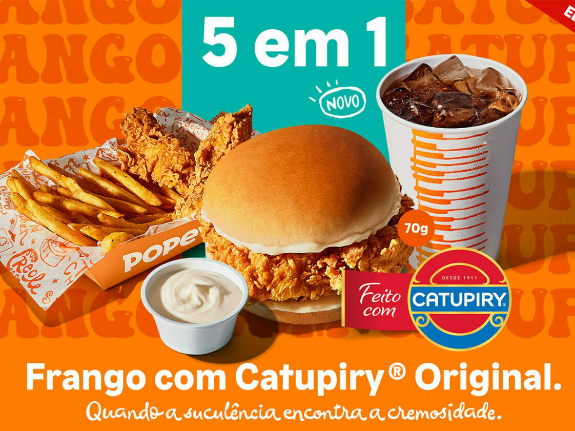 Popeyes® e Catupiry® apresentam novo lanche