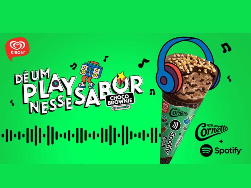 Cornetto e Spotify criam sorvete exclusivo