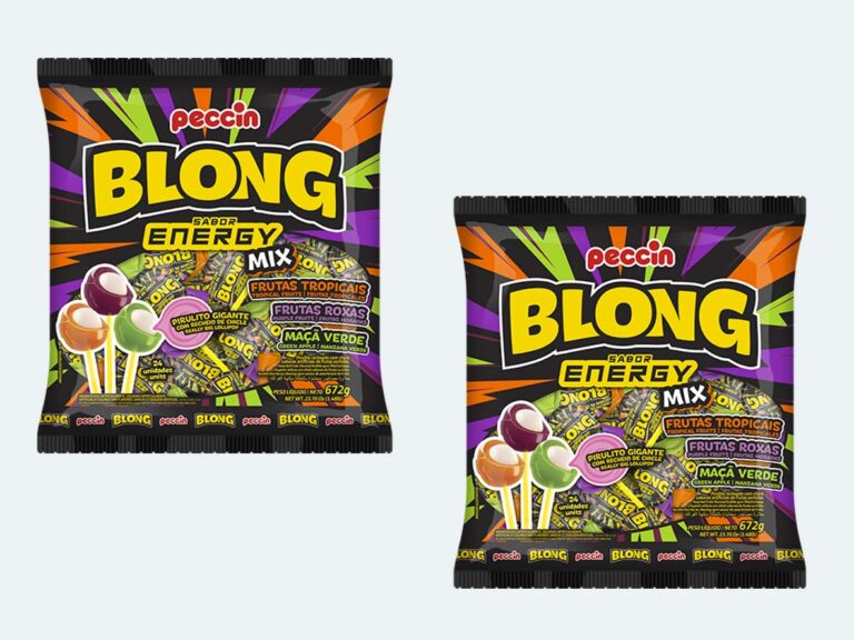 Peccin lança pirulito Blong Energy Mix