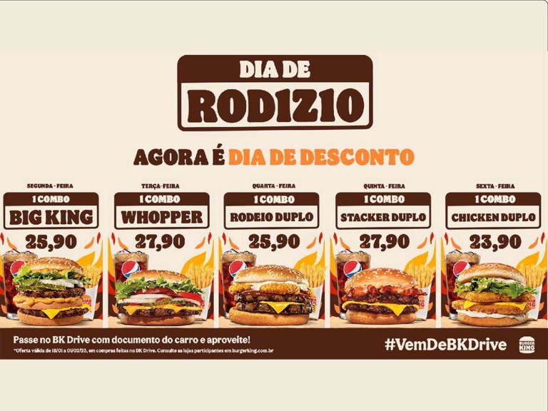 Promoção no BK Drive do Burger King®