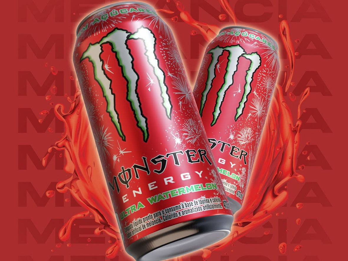 Monster Energy Drink agora também no sabor Ultra Watermelon