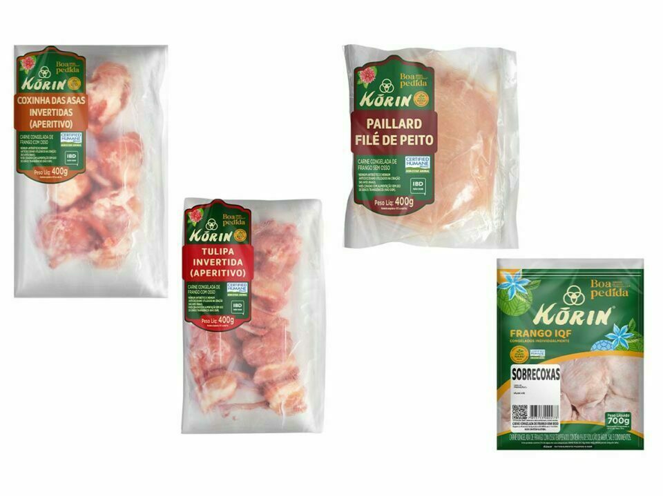 Korin amplia a variedade na linha de frangos