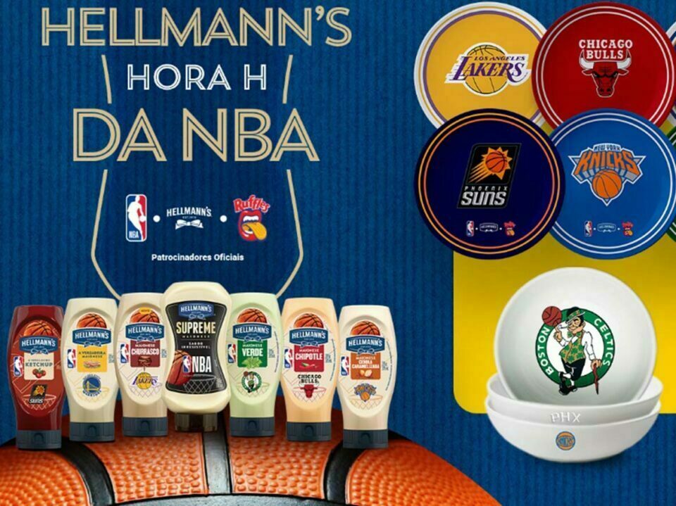 Hellmann's leva a NBA para as embalagens