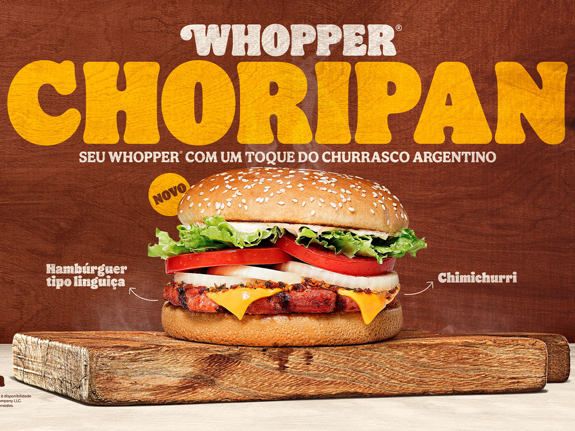 Burger King® apresenta o Whopper Choripan