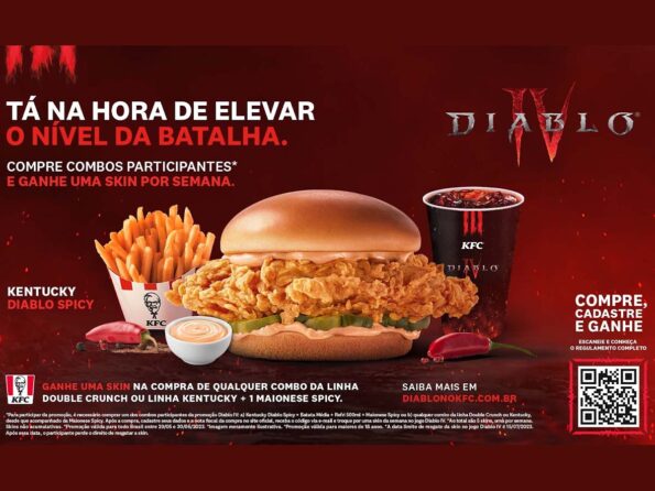 KFC promove a combinação frango e bacon