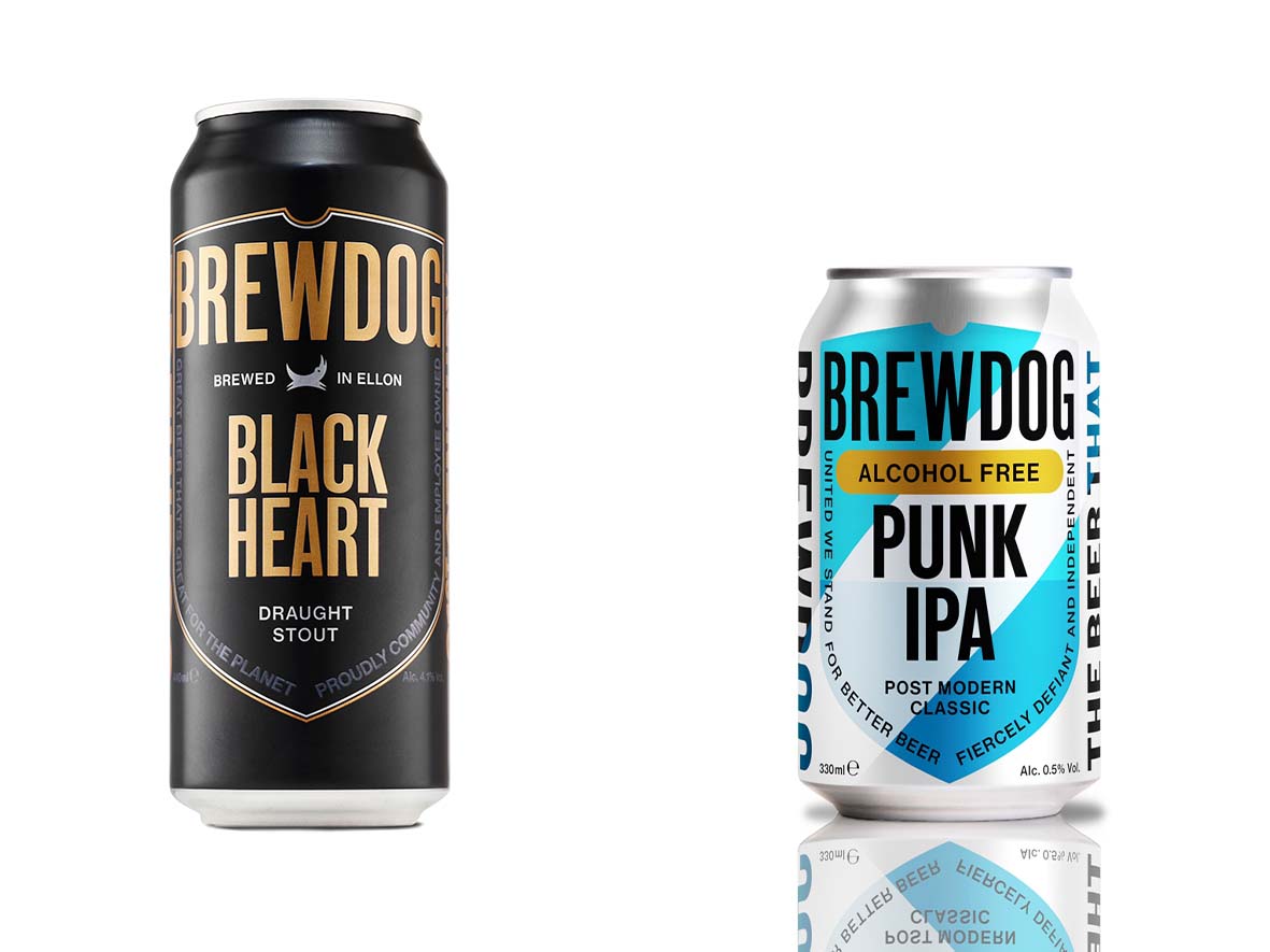 Brewdog lança versão sem álcool e cerveja preta
