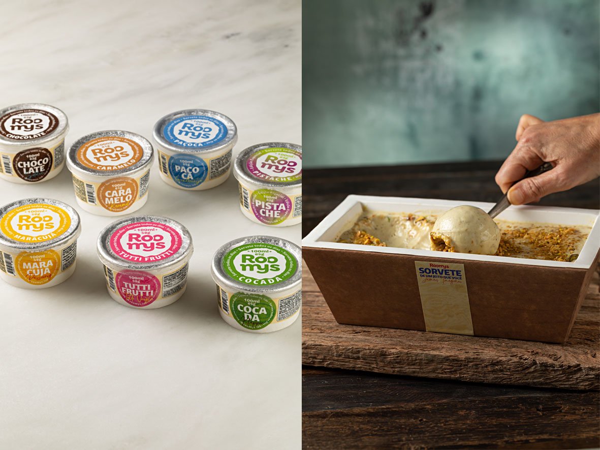 Roomys apresenta sorvete plant based