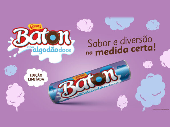 Baton apresenta sabor Algodão Doce