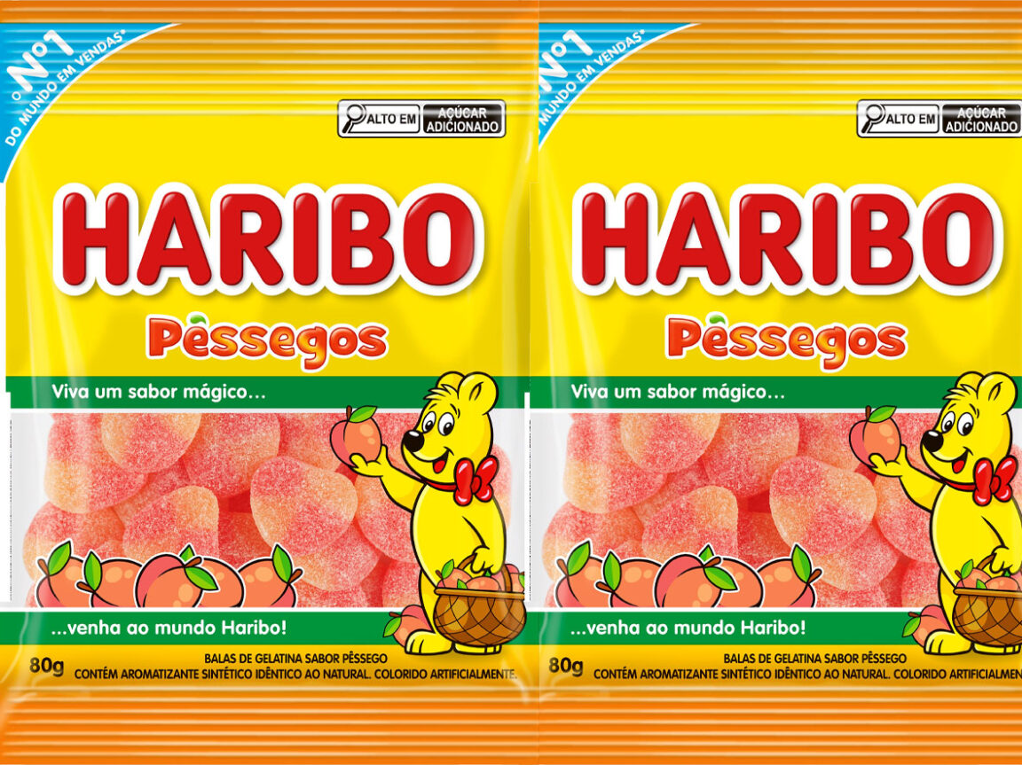 Haribo traz de volta a bala de gelatina Pêssegos