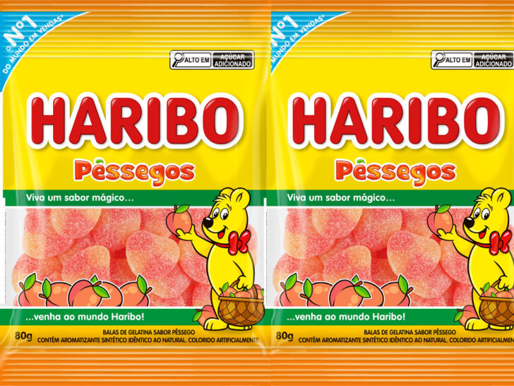 Haribo traz de volta a bala de gelatina Pêssegos