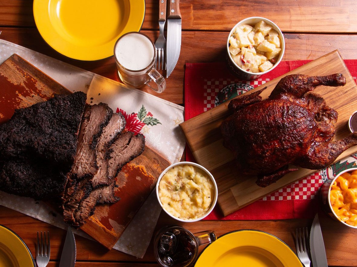 Dickey's Barbecue Pit tem ceia de Natal