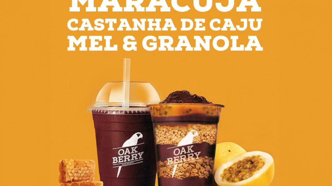 Oakberry tem novos sabores de smoothies