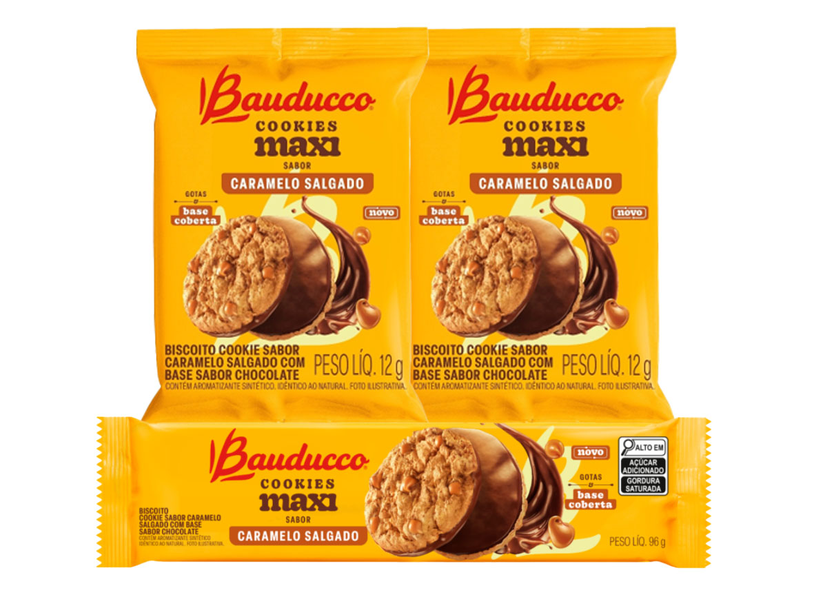 Bauducco lança oficialmente o Cookies Maxi Caramelo Salgado