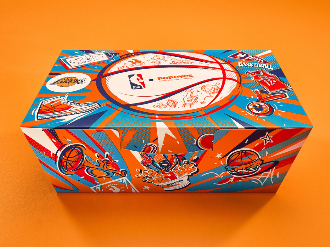 Popeye's tem lançamentos da NBA