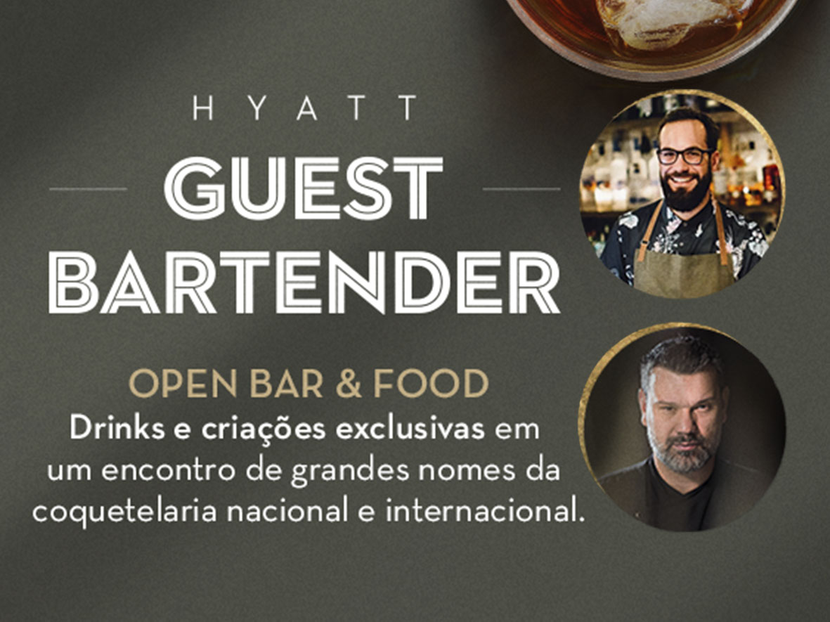 "Guest Bartender" com Chuck Rivera no Grand Hyatt São Paulo