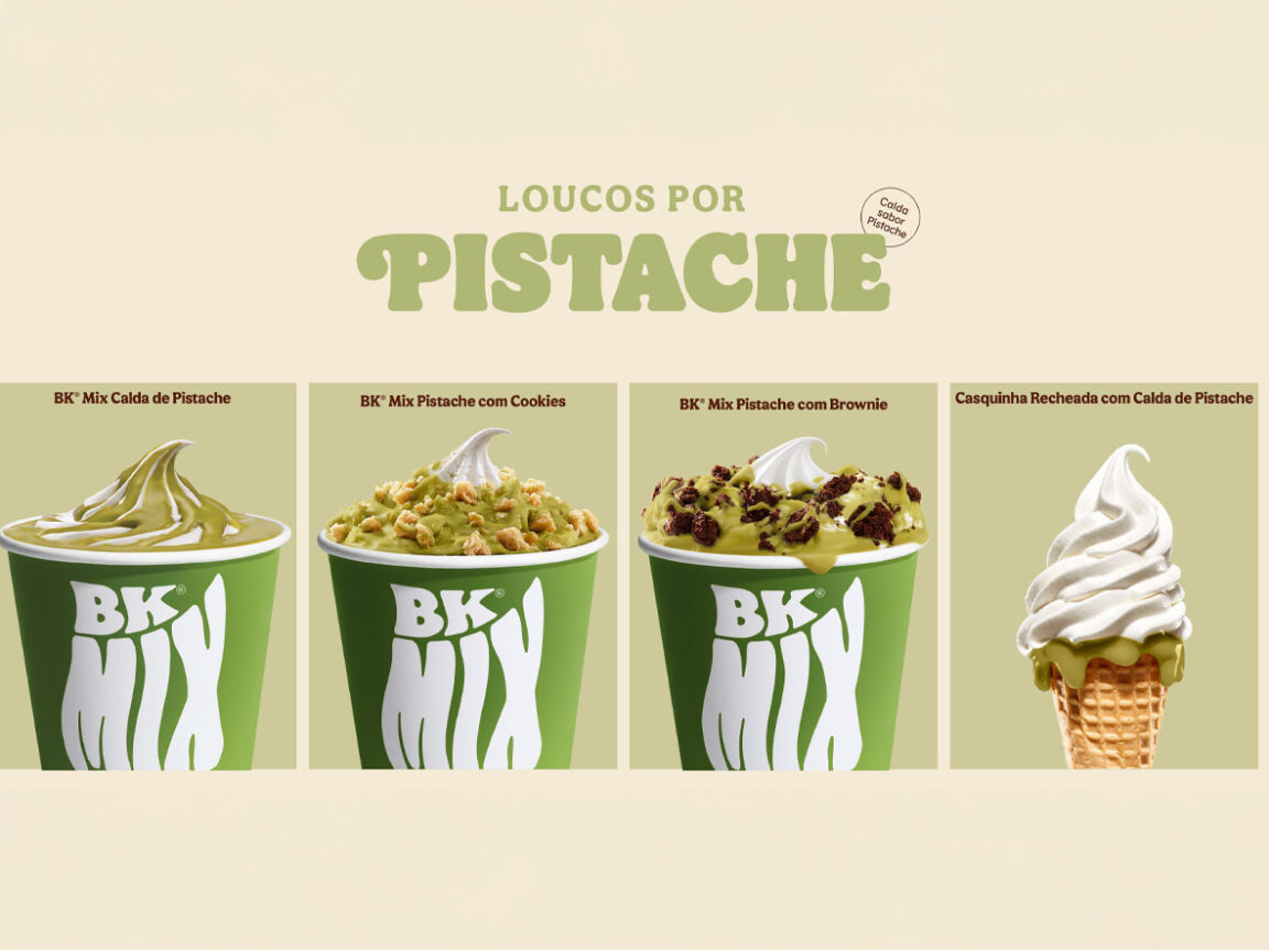 Pistache ganha destaque no Burger King