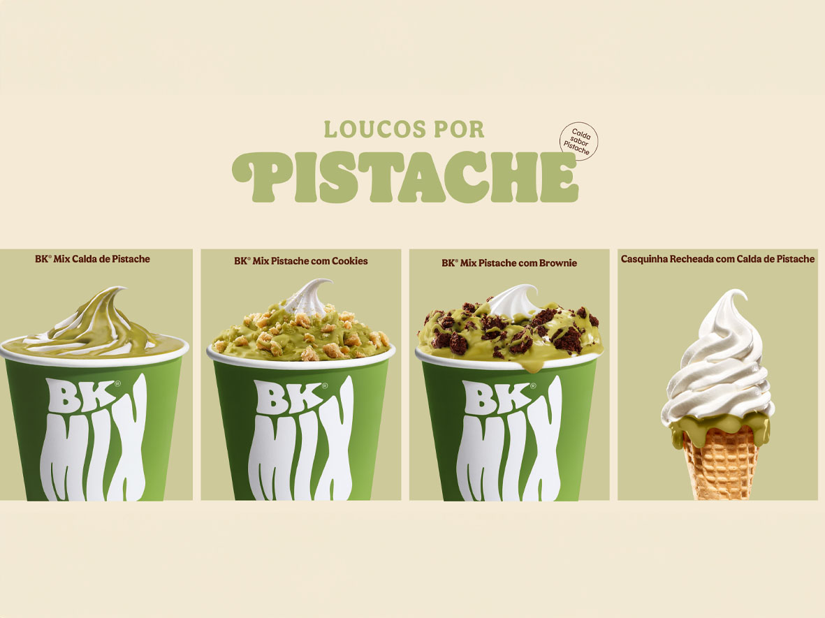 Pistache ganha destaque no Burger King