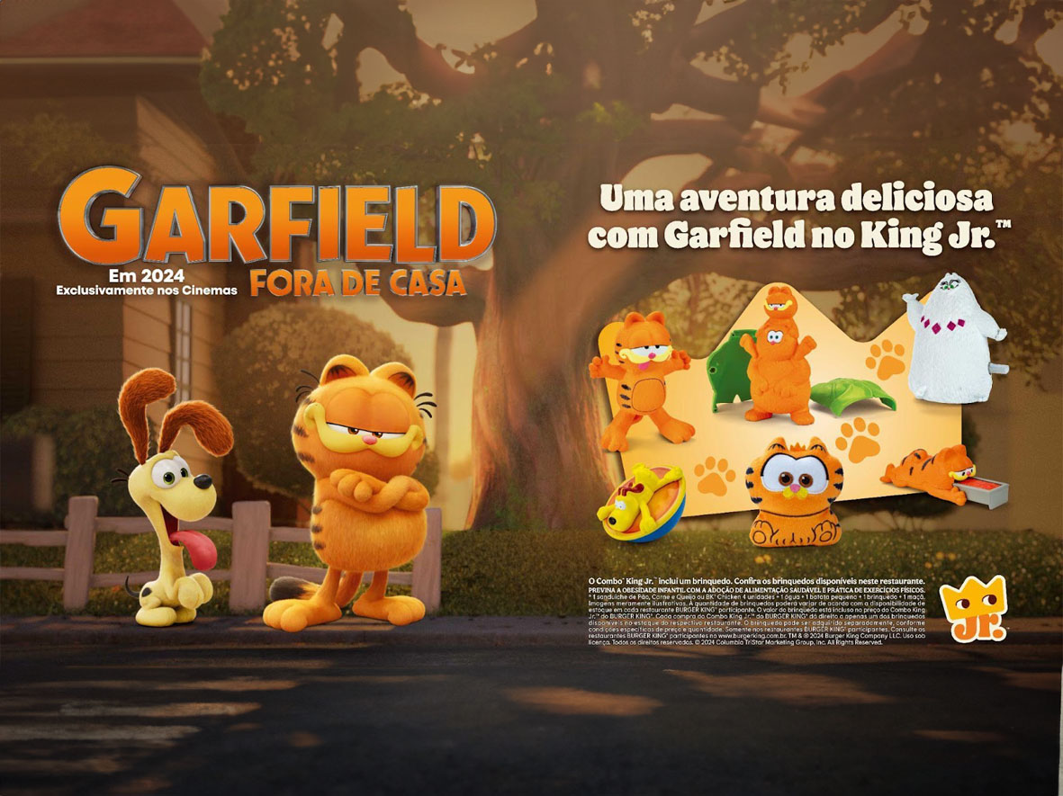 Garfield chega ao Burger King