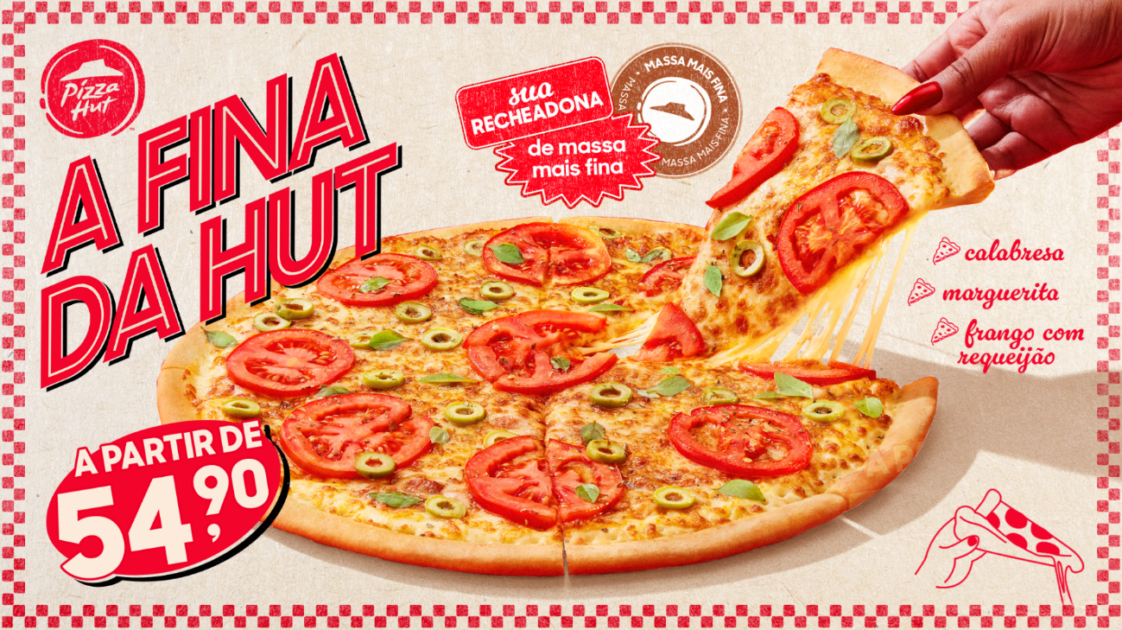 Pizza Hut celebra o mês da pizza