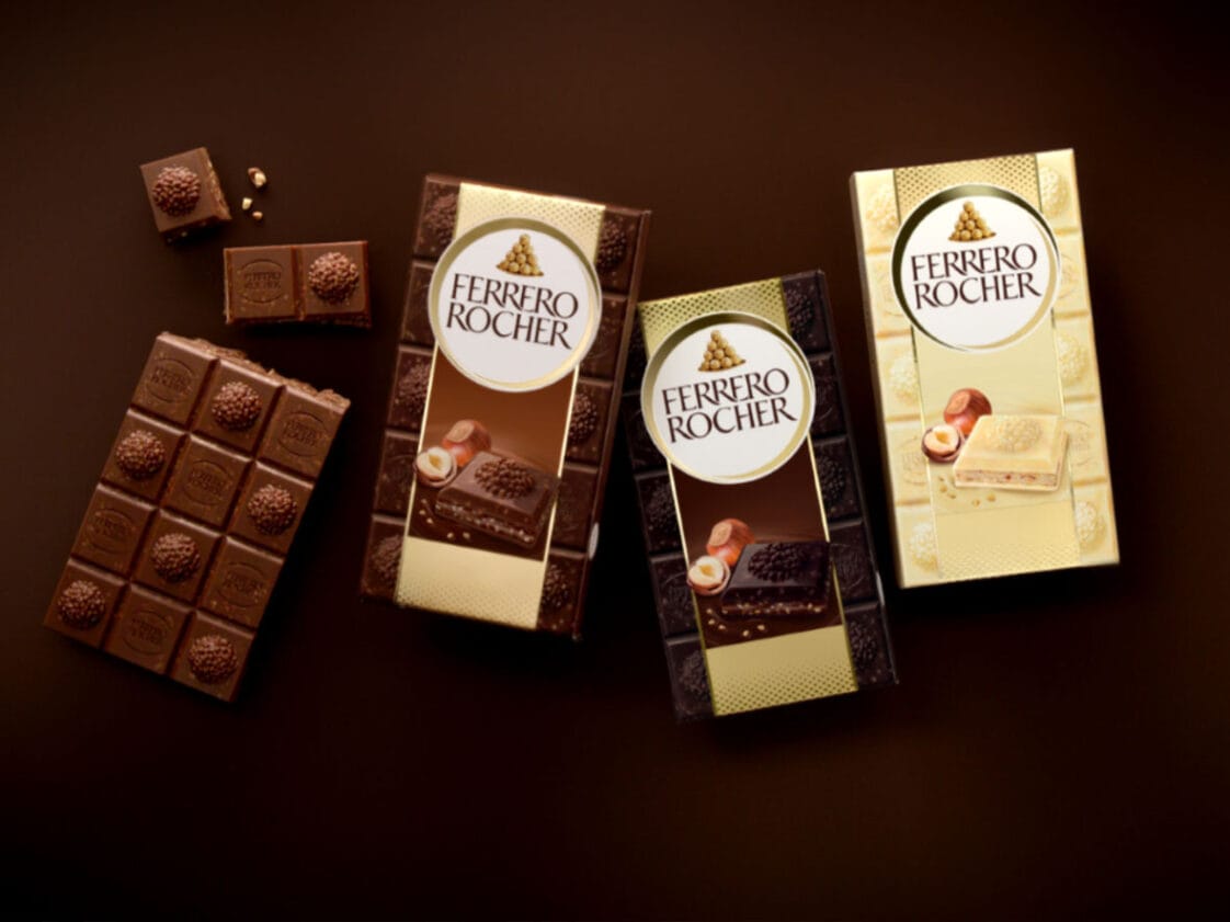 Ferrero Rocher agora em tabletes de chocolate