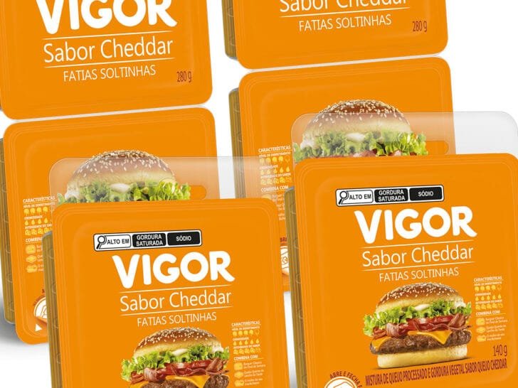 Vigor lança o cheddar fatiado