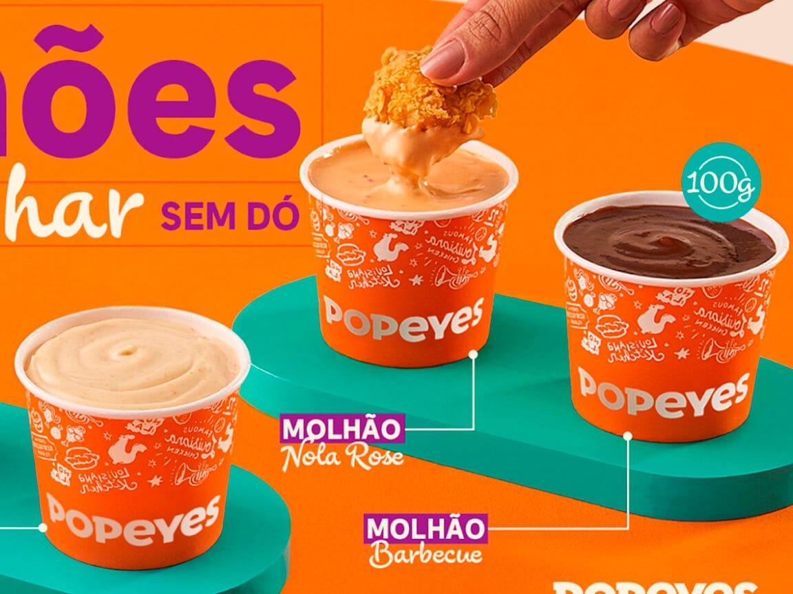 Popeyes lança novos Molhões e Super Molhões