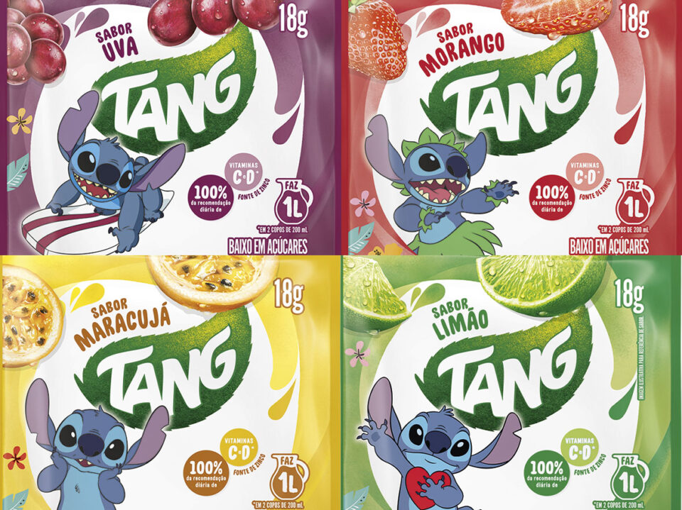 Tang leva o Stitch para os sucos