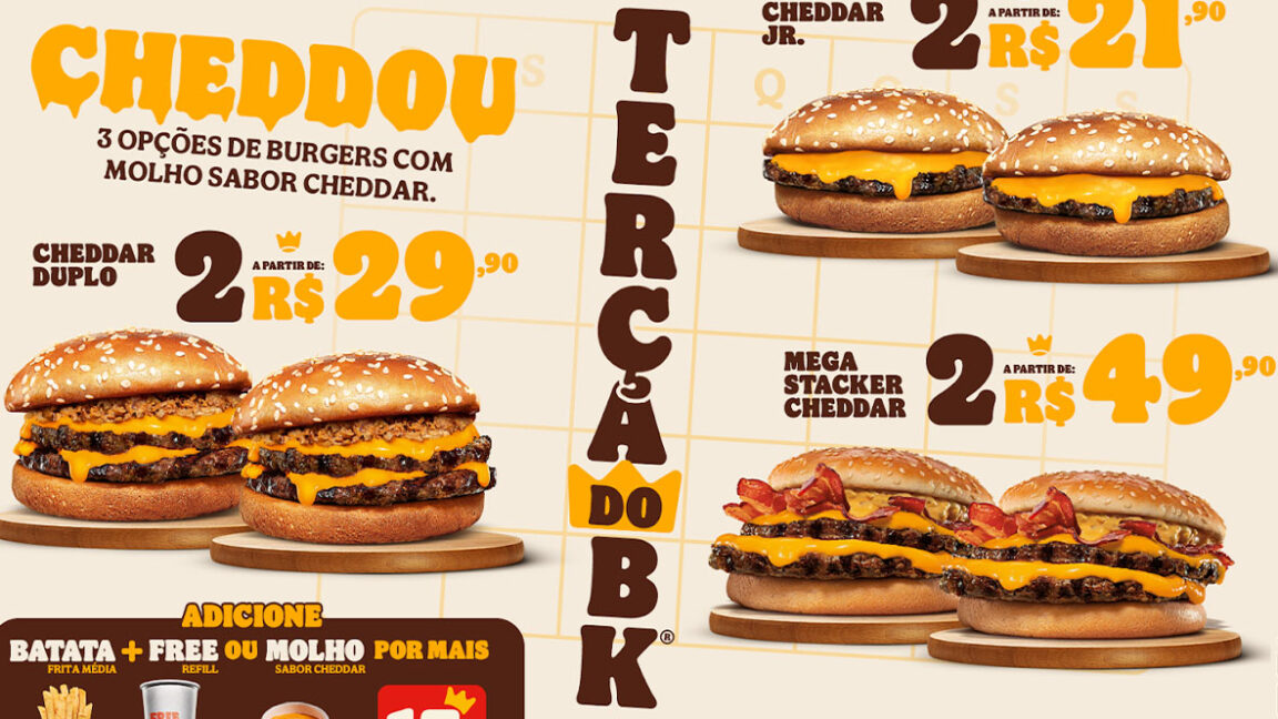 Mega Stacker entra em promoção no Burger King