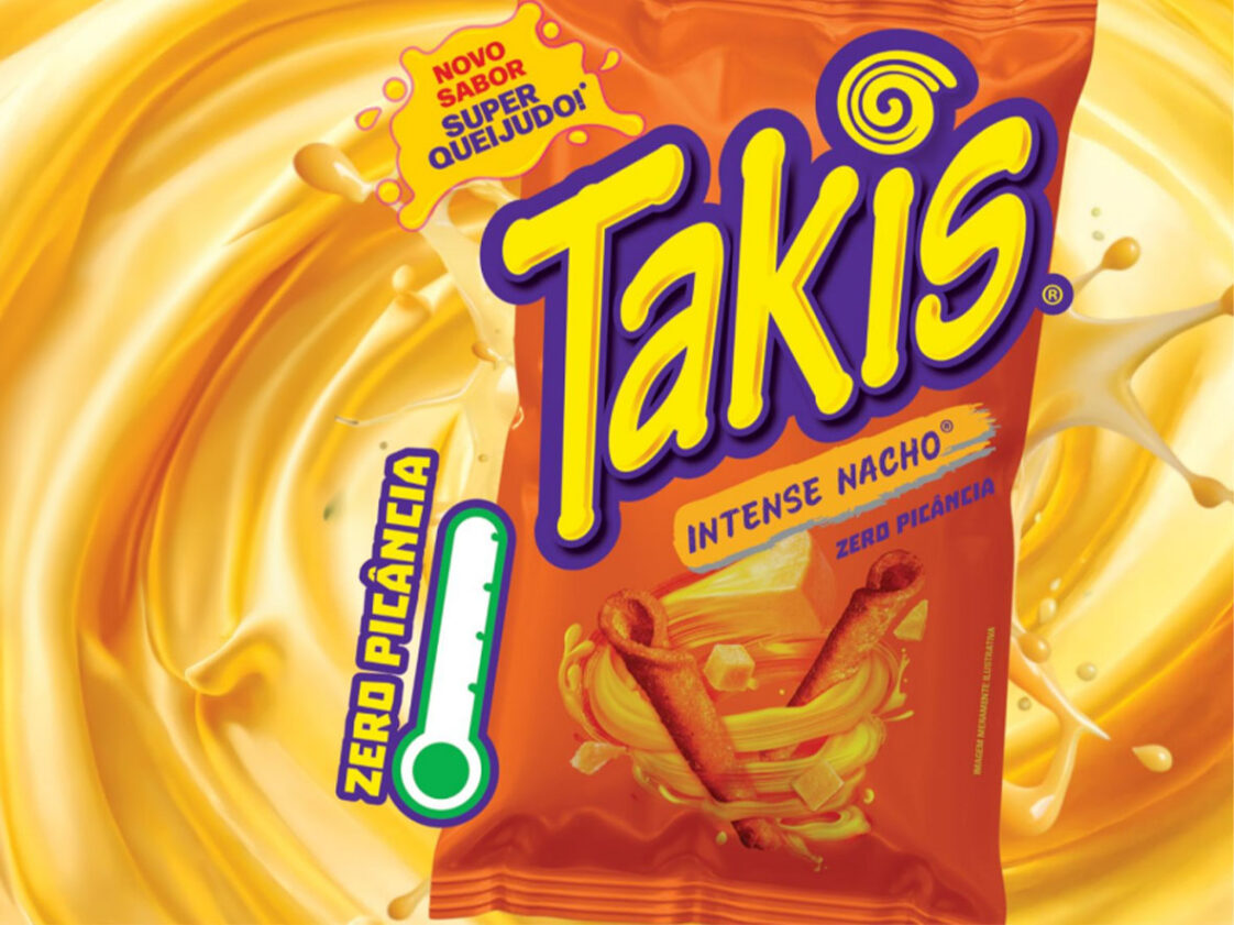 Takis lança Intense Nacho com sabor de queijo e sem pimenta