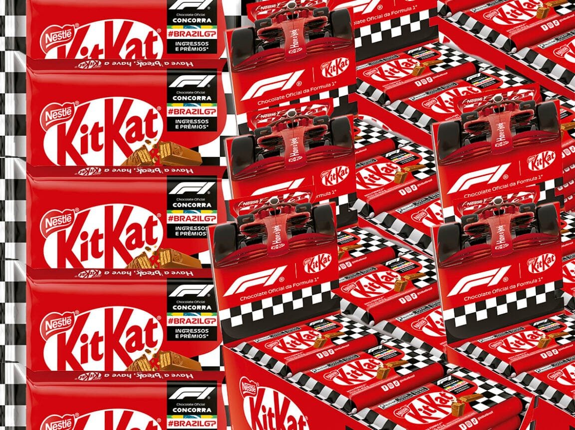 KitKat entra no clima da Fórmula 1